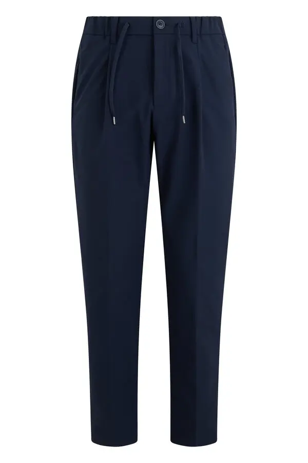 Herno Casual Pants With Elastic Waist - Blue