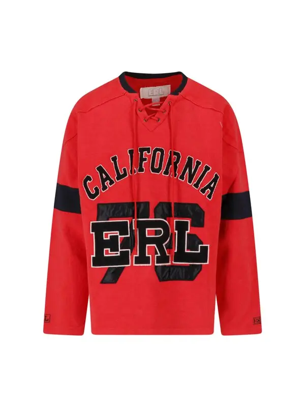 ERL Lace-up Graphic Sweatshirt