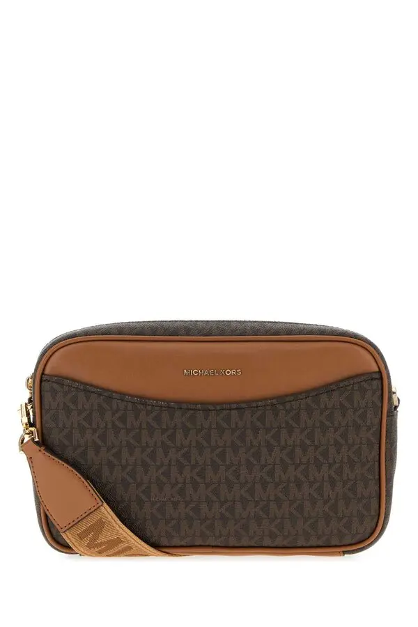 Michael Kors Canvas Mini Bev Crossbody Handbag - Printed