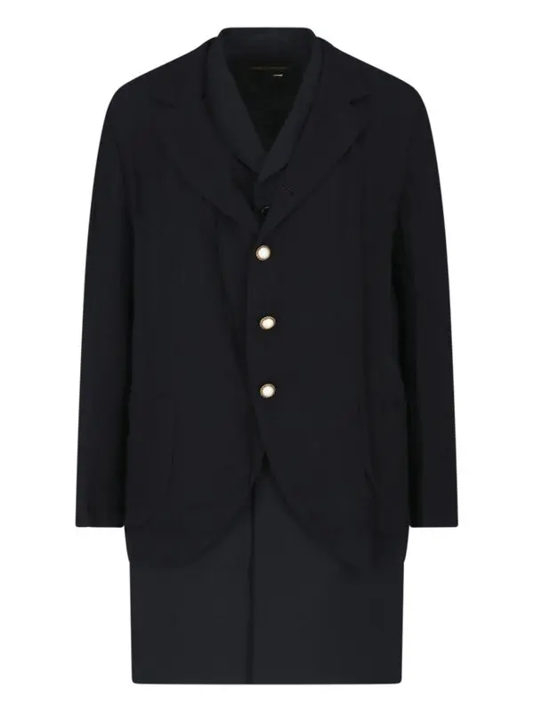 Comme Des Garçons Tailored Wool Blazer Coat