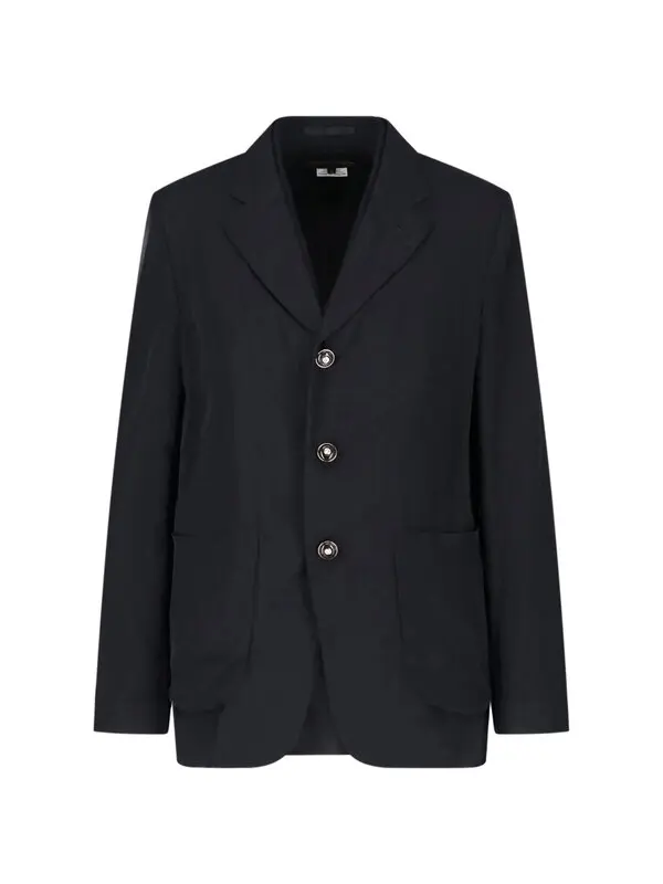 Comme Des Garçons Tailored Single-breasted Wool Blazer