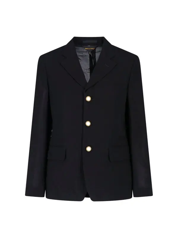 Comme Des Garçons Tailored Single-breasted Blazer Jacket