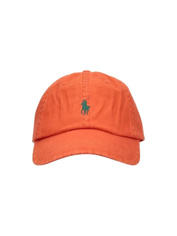 Polo Ralph Lauren Embroidered Cotton Baseball Cap - Orange