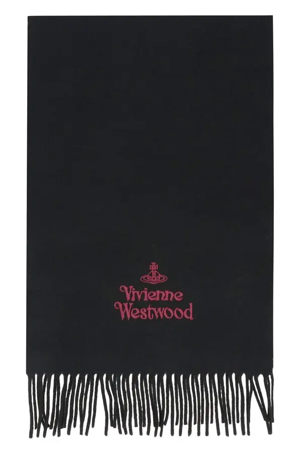 VIVIENNE WESTWOOD 30 X 180 Cm Wool Scarf - Black