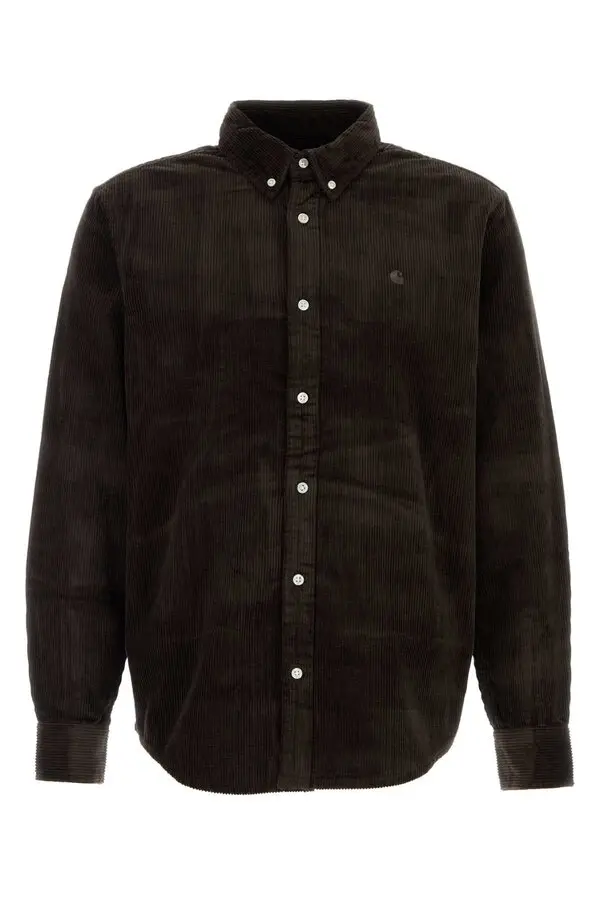 Carhartt Work In Progress Corduroy Long-sleeve Madison Cord Shirt - Brown