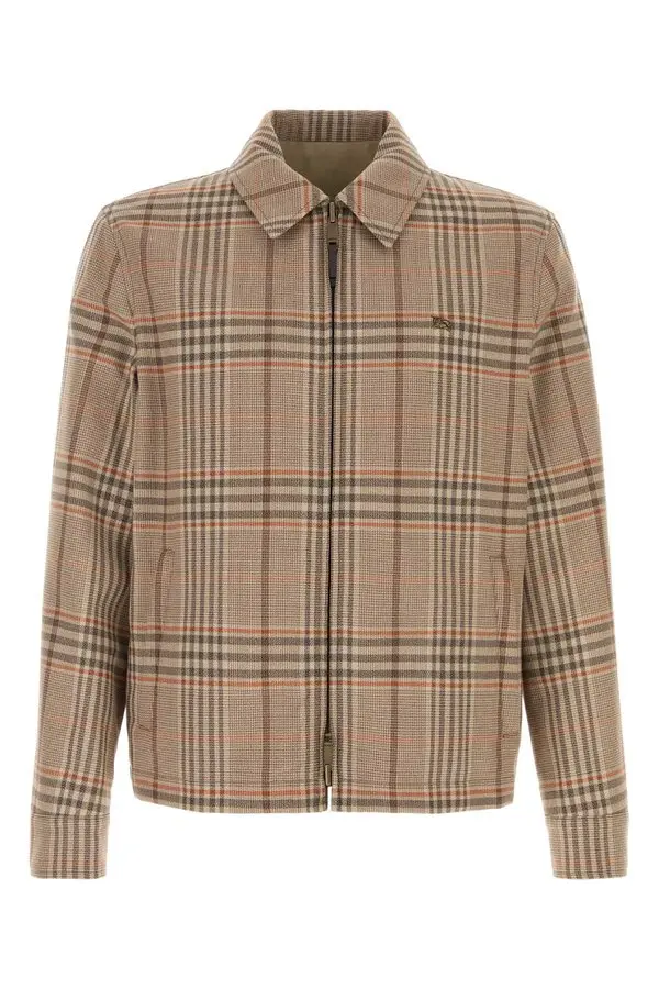 Burberry Embroidered Wool Reversible Jacket