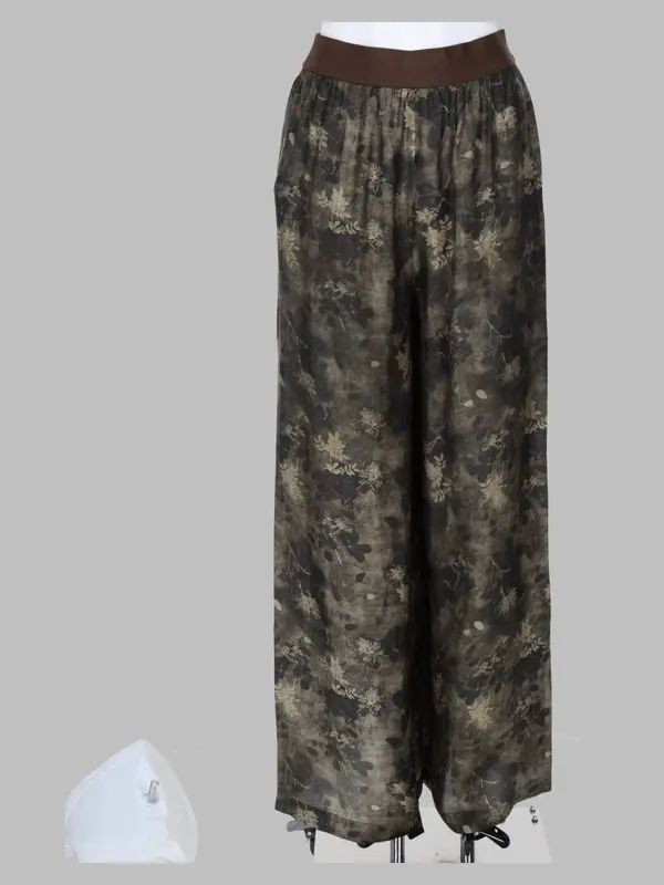 UMA WANG Viscose-cupro Trousers - Green