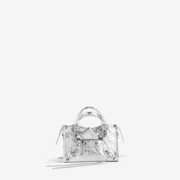 Balenciaga Le City Mini Handbag - Silver