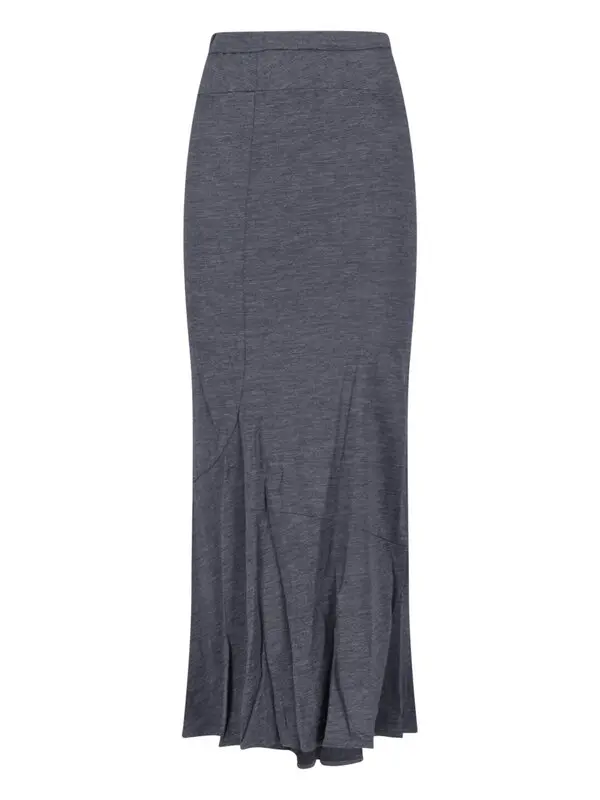 Junya Watanabe Wool Asymmetrical Maxi Skirt