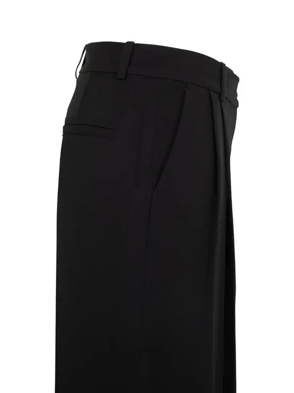TOTEME Double-pleat Fluid Trousers - Black