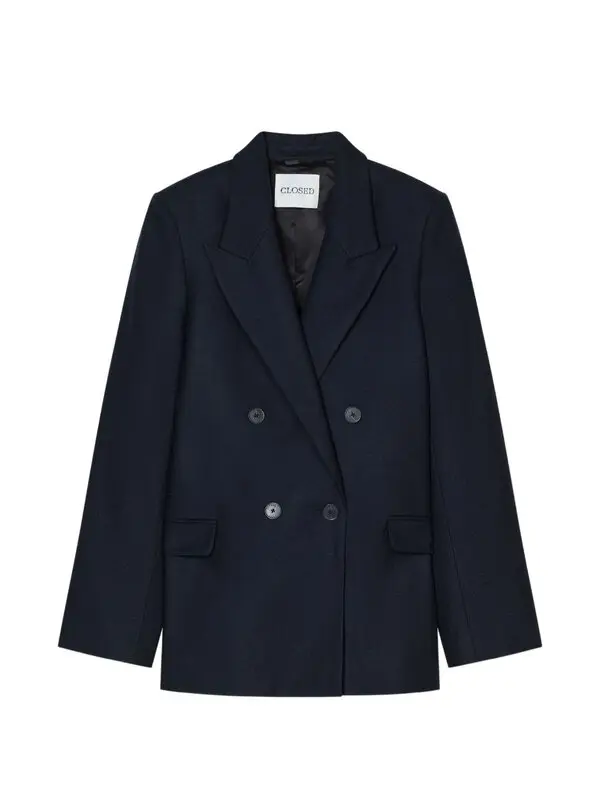 Closed Double-breasted Blazer Jacket