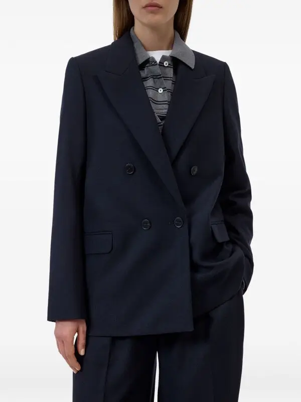 Closed Double-breasted Blazer Jacket