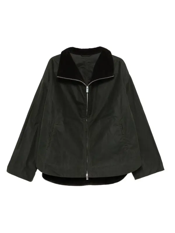 TOTEME Organic Cotton Zipped Jacket - Green
