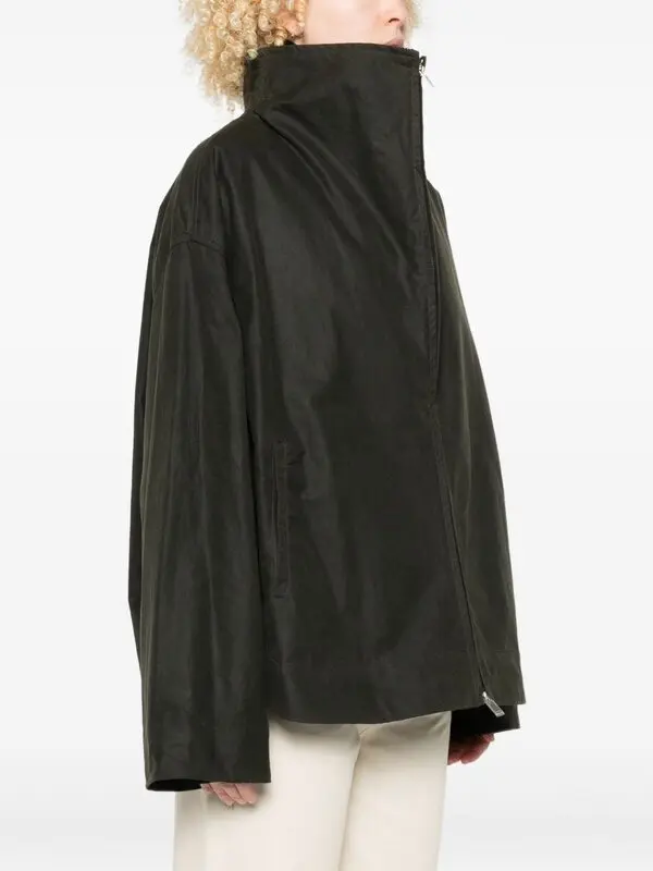 TOTEME Organic Cotton Zipped Jacket - Green