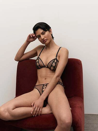 Victoria's Secret Bluebella Valeria Semi-open Wired Bra - Black