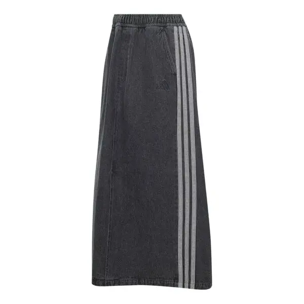 Adidas Stadium Washed Denim Loose Fit Skirt Asia Sizing