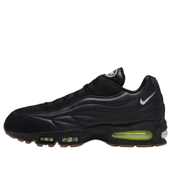 Nike Max 95 'tiempo - Black/gum Medium Brown/volt