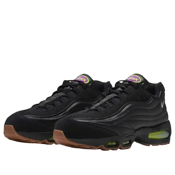 Nike Max 95 'tiempo - Black/gum Medium Brown/volt