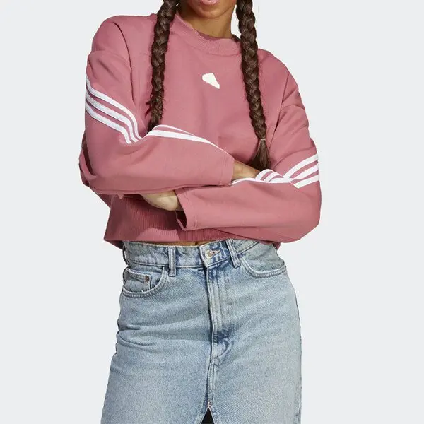 Adidas Future Icons 3-stripes Sweatshirt 'rose - Red Pink