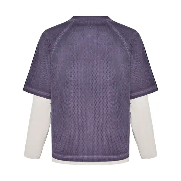 Adidas Street 2in1 T-shirt Ls Asia Sizing - Shadow Violet