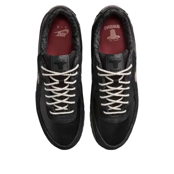 Nike X Wagyu Air Max 90 'black Anthracite - Black/anthracite