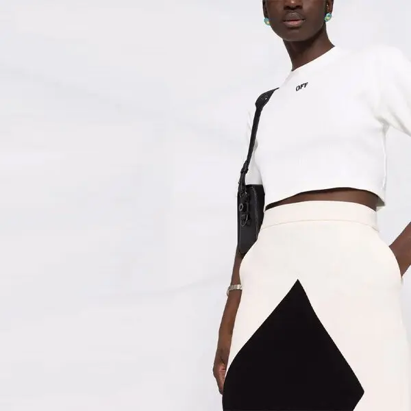 Off-White Off-stamp Cropped T-shirt