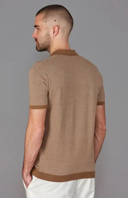 PAUL JAMES Cotton Fishermans Buttonless Polo Shirt