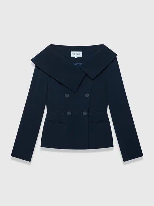The Fold Lorelli Fold Collar Tailored Blazer