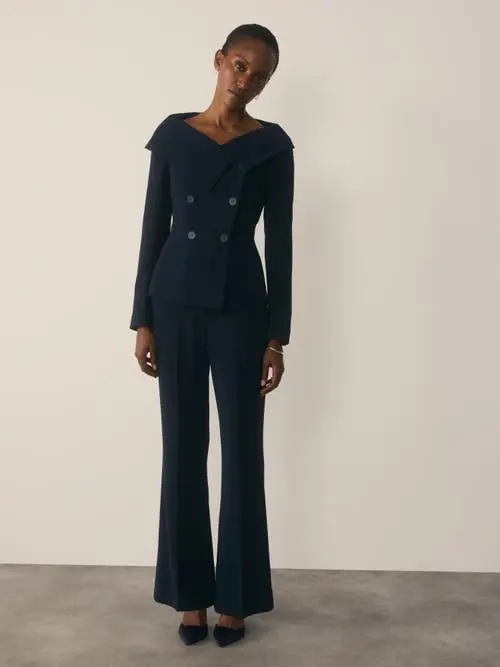 The Fold Lorelli Fold Collar Tailored Blazer