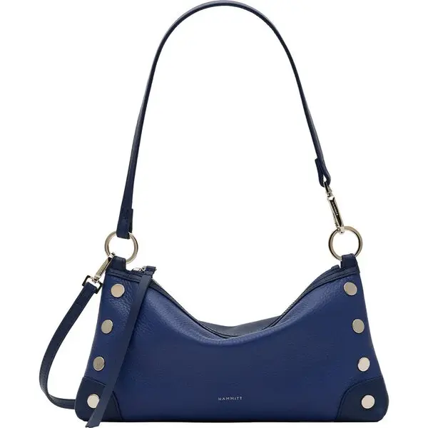HAMMITT Kyle Leather Hobo Shoulder Bag - Power Lunch/silver