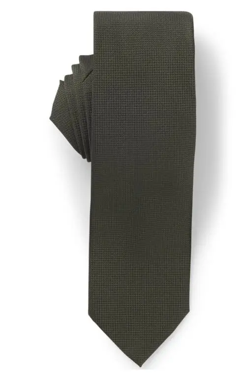 BOSS Textured Tie - Open Green
