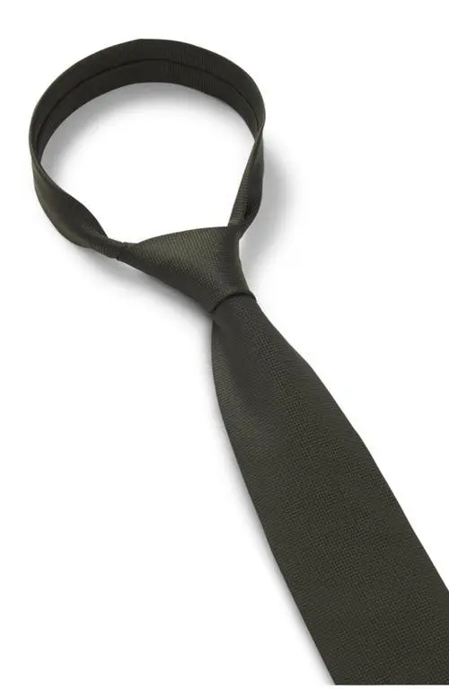BOSS Textured Tie - Open Green