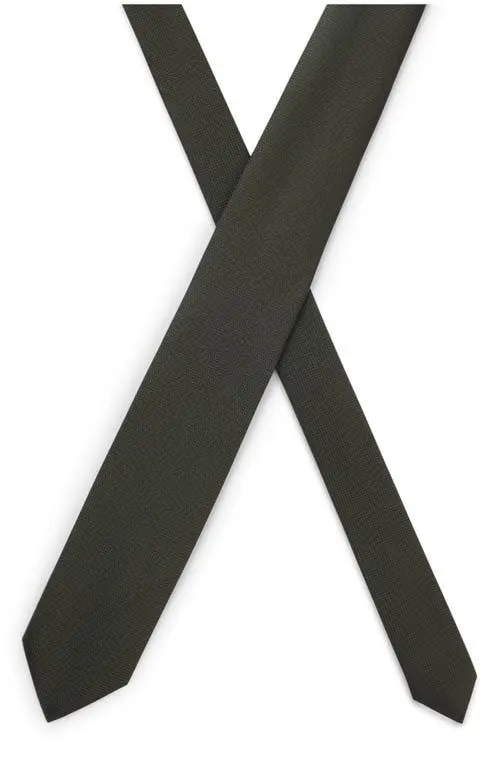 BOSS Textured Tie - Open Green
