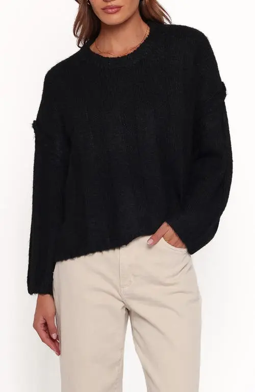 PETAL & PUP Mayven Boxy Wide Rib Sweater