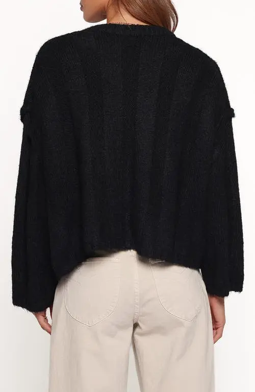 PETAL & PUP Mayven Boxy Wide Rib Sweater