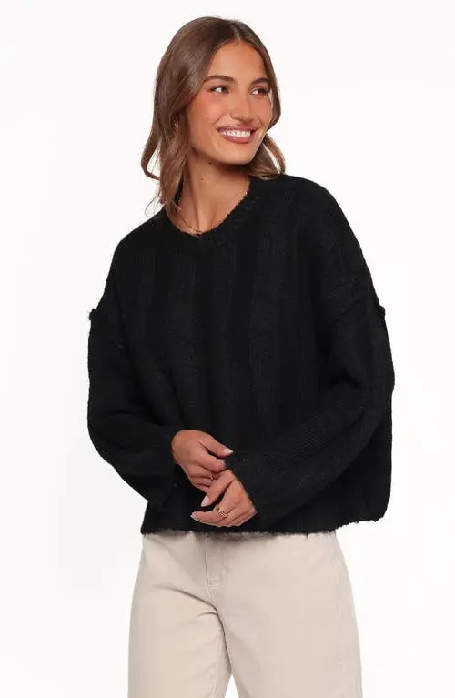 PETAL & PUP Mayven Boxy Wide Rib Sweater