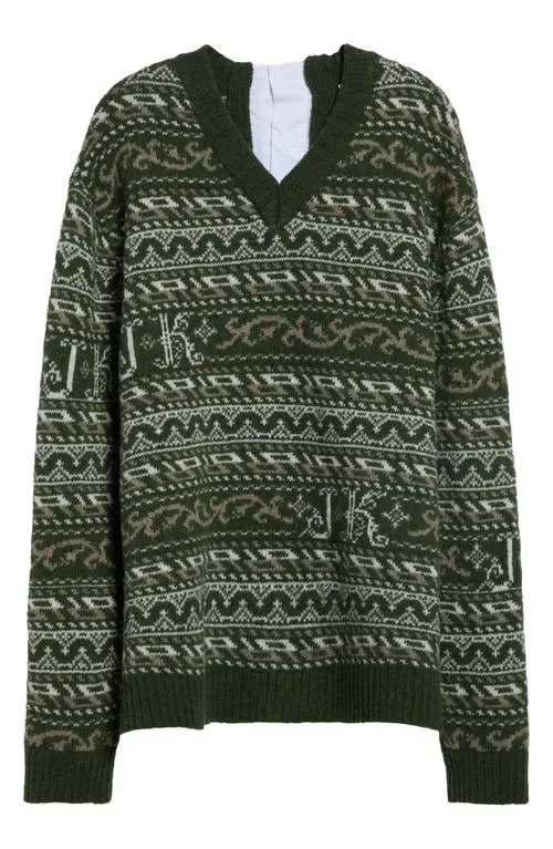 JULIE KEGELS Kair Fair Isle Wool Sweater