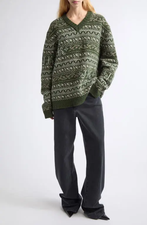 JULIE KEGELS Kair Fair Isle Wool Sweater