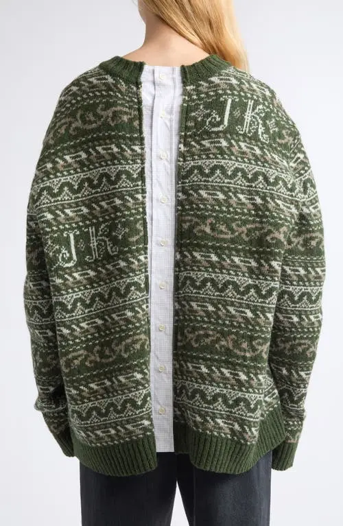 JULIE KEGELS Kair Fair Isle Wool Sweater