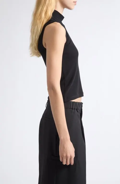MELITTA BAUMEISTER Mock Neck Sleeveless Top - Black