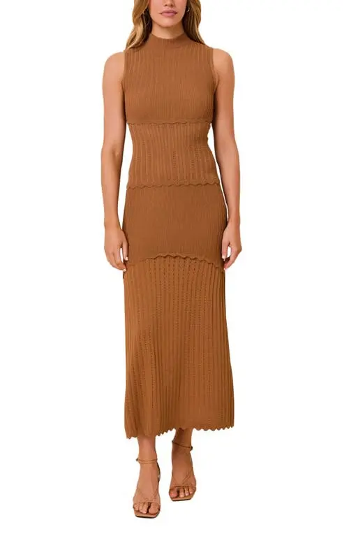 Solid & Striped Amara Pointelle Rib Midi Skirt