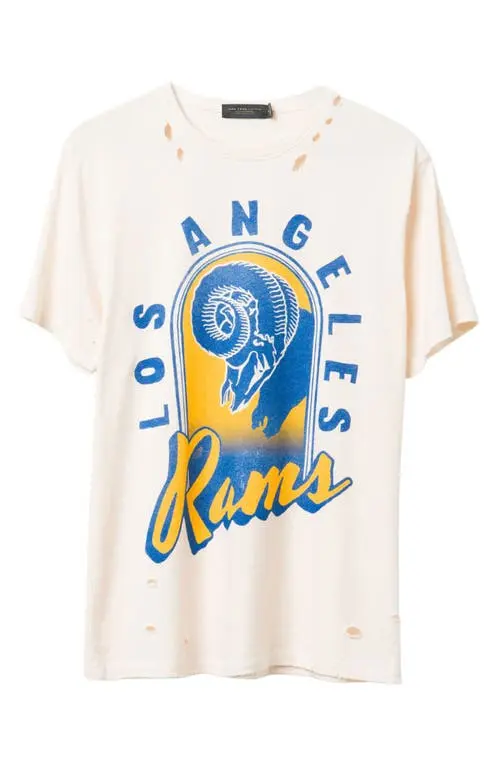 Junk Food Los Angeles Rams Cotton Graphic T-shirt