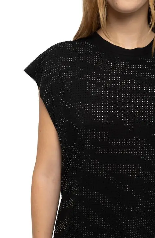 Zadig&Voltaire Strass Cloe Cotton Top