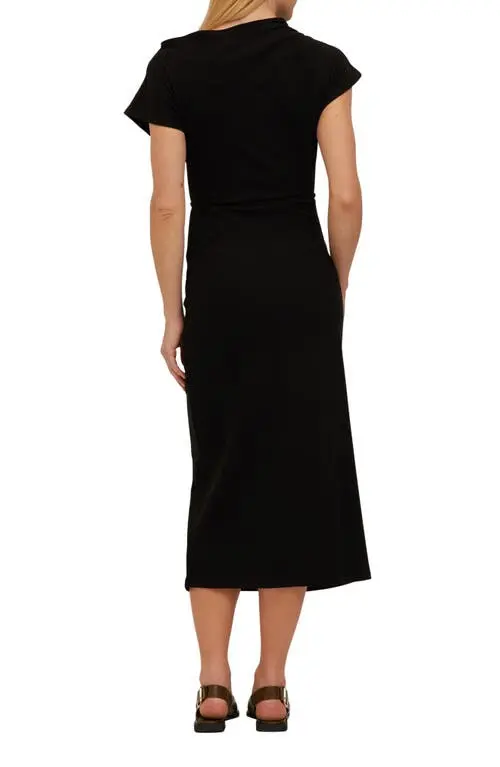 PROJECT SOCIAL T Laurel Off The Shoulder Midi Dress - Black