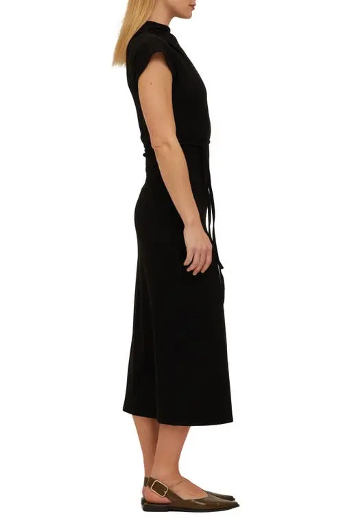 PROJECT SOCIAL T Laurel Off The Shoulder Midi Dress - Black