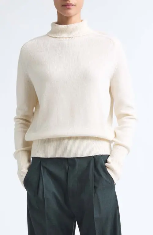 Victoria Beckham Marie Wool Turtleneck Sweater - Ivory