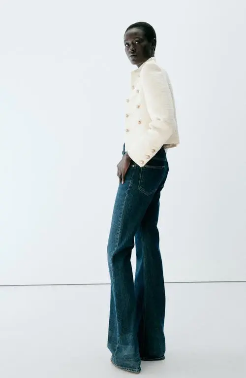 Mango Charlie Frogging Tweed Jacket