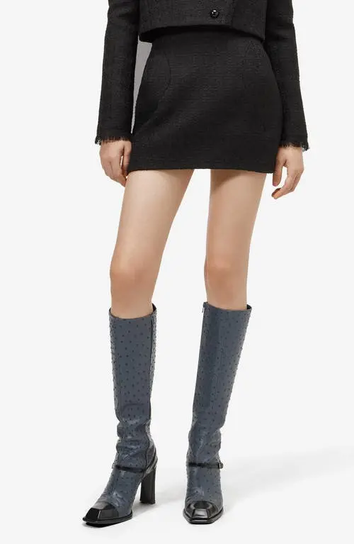 Alexander McQueen Wool & Mohair Miniskirt