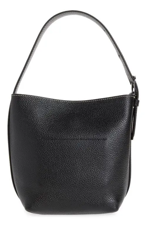 TOTEME Petite Belted Grained Leather Tote