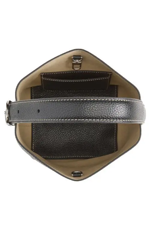 TOTEME Petite Belted Grained Leather Tote